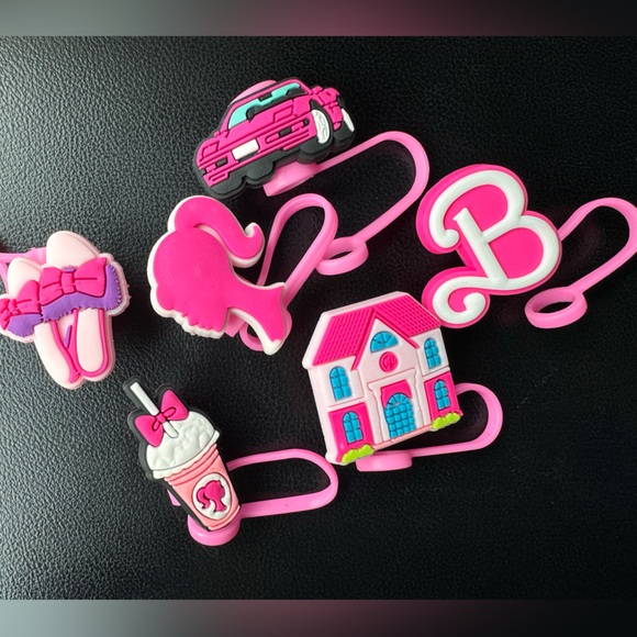 Barbie | Other | New Barbie Straw Toppers | Poshmark